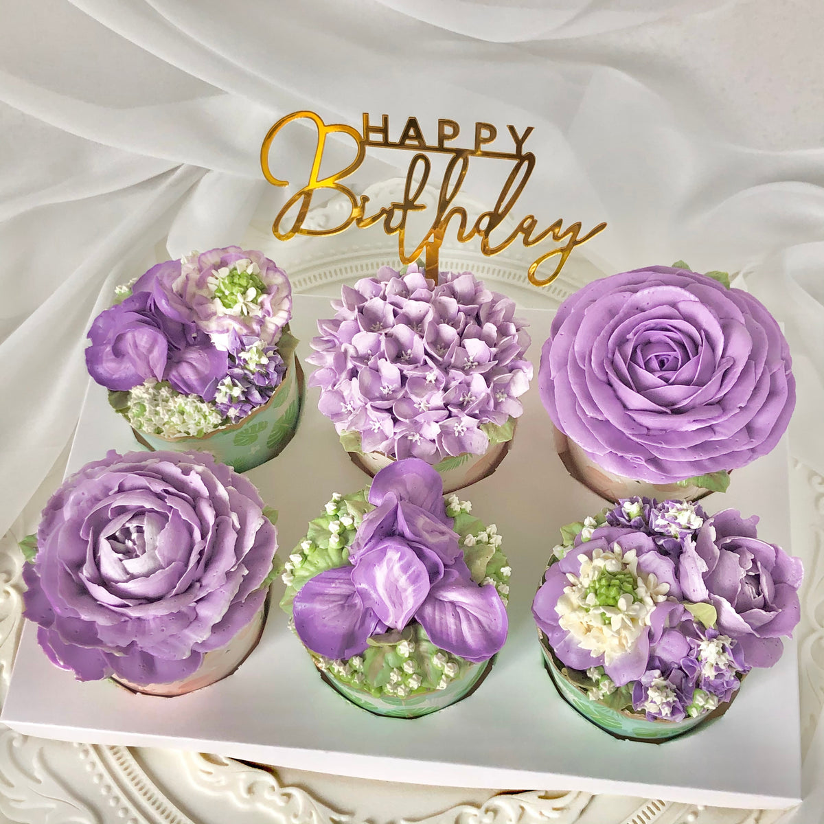 Iris Dreams Cupcake Box | Boukay Cakery
