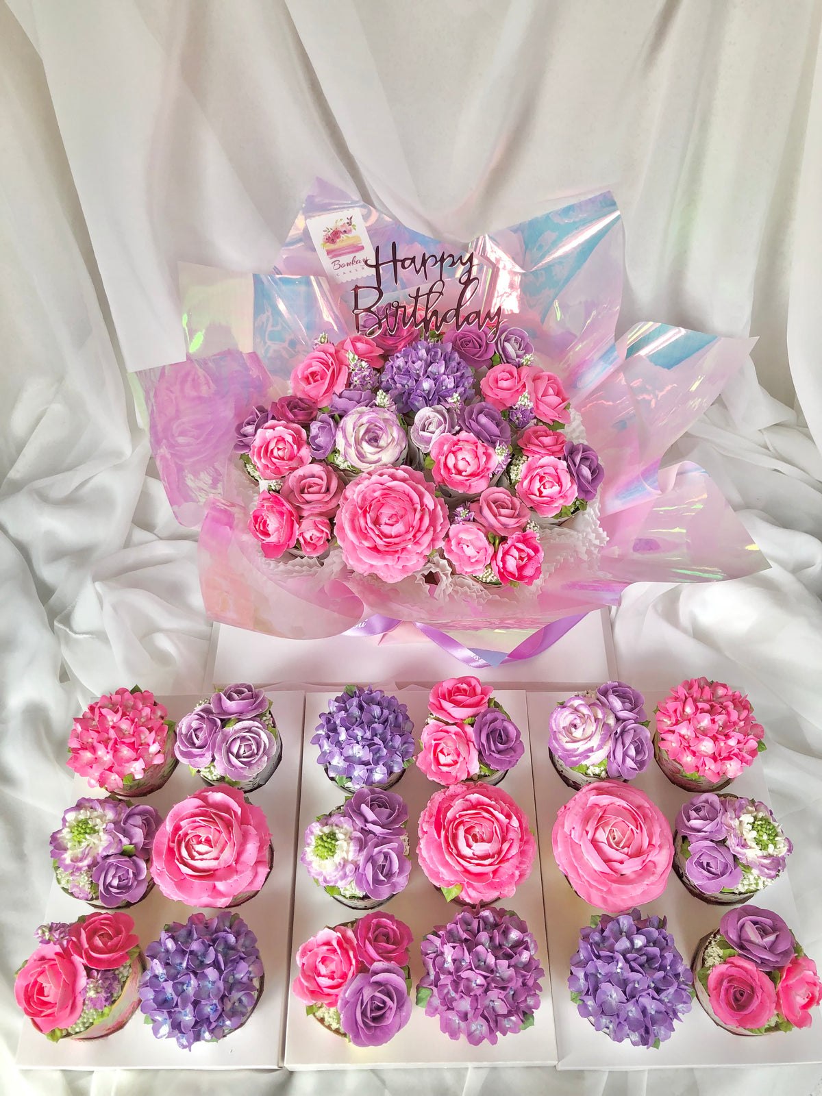 Boukay’s Cupcake Bouquet & Cupcake Box Party Set | Boukay Cakery