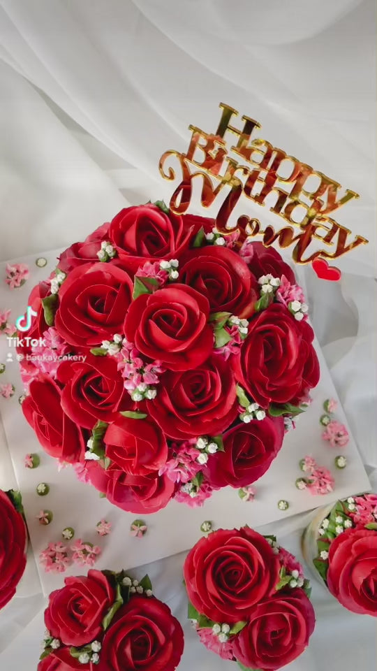Complimentary Card: Passion Red Roses | Boukay Cakery